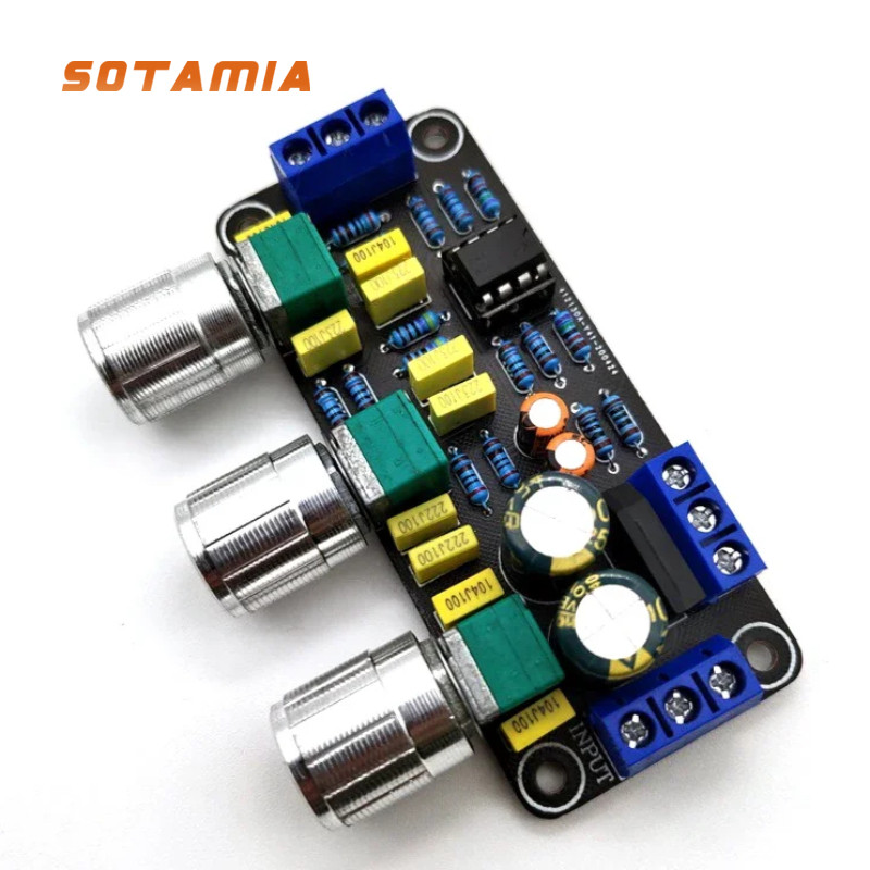 SOTAMIA NE5532 Mini Pre Amplifier Audio Board Preamplifier Tone Board ...