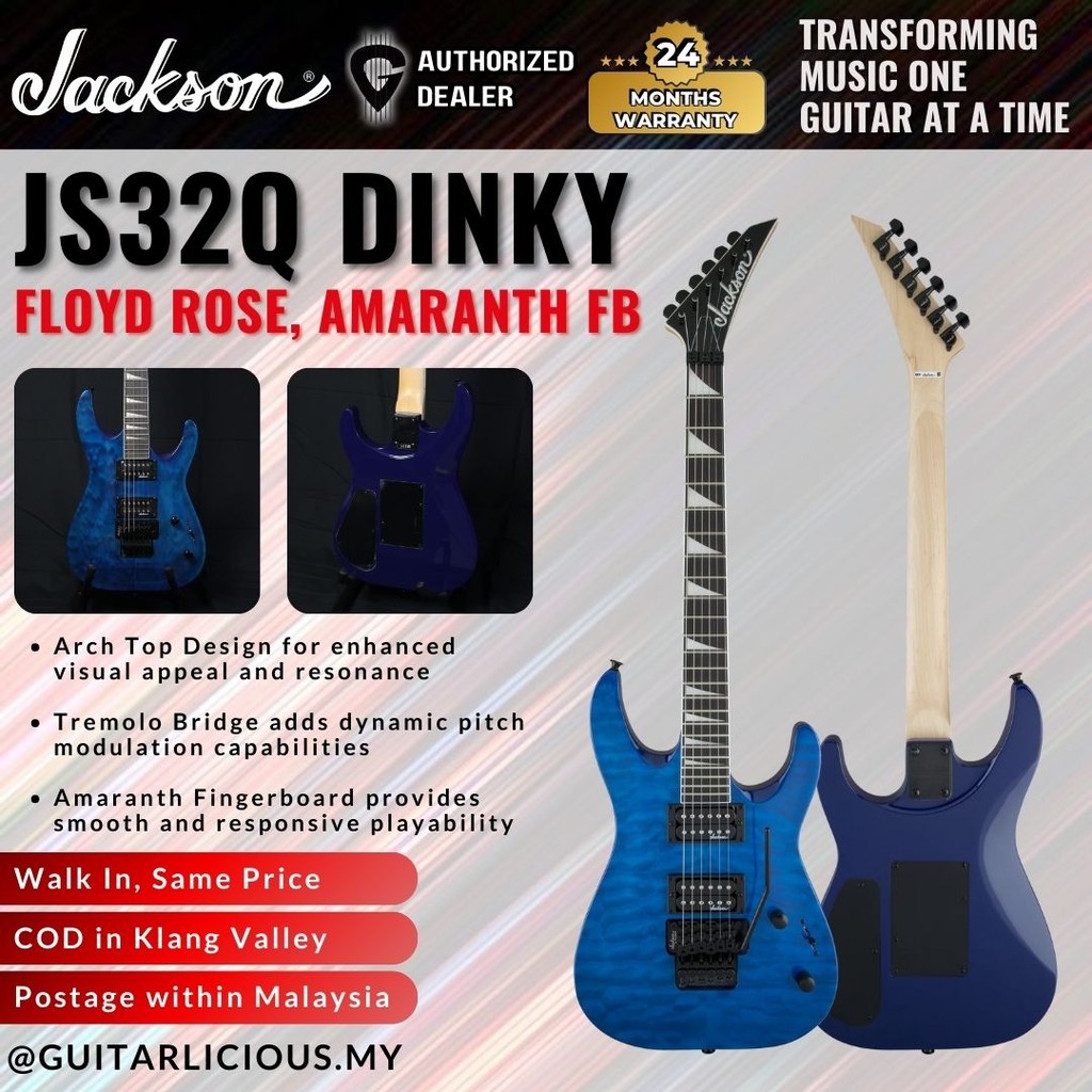 JACKSON JS Series Dinky Arch Top JS32Q DKA Electric Guitar with TREMOLO ...