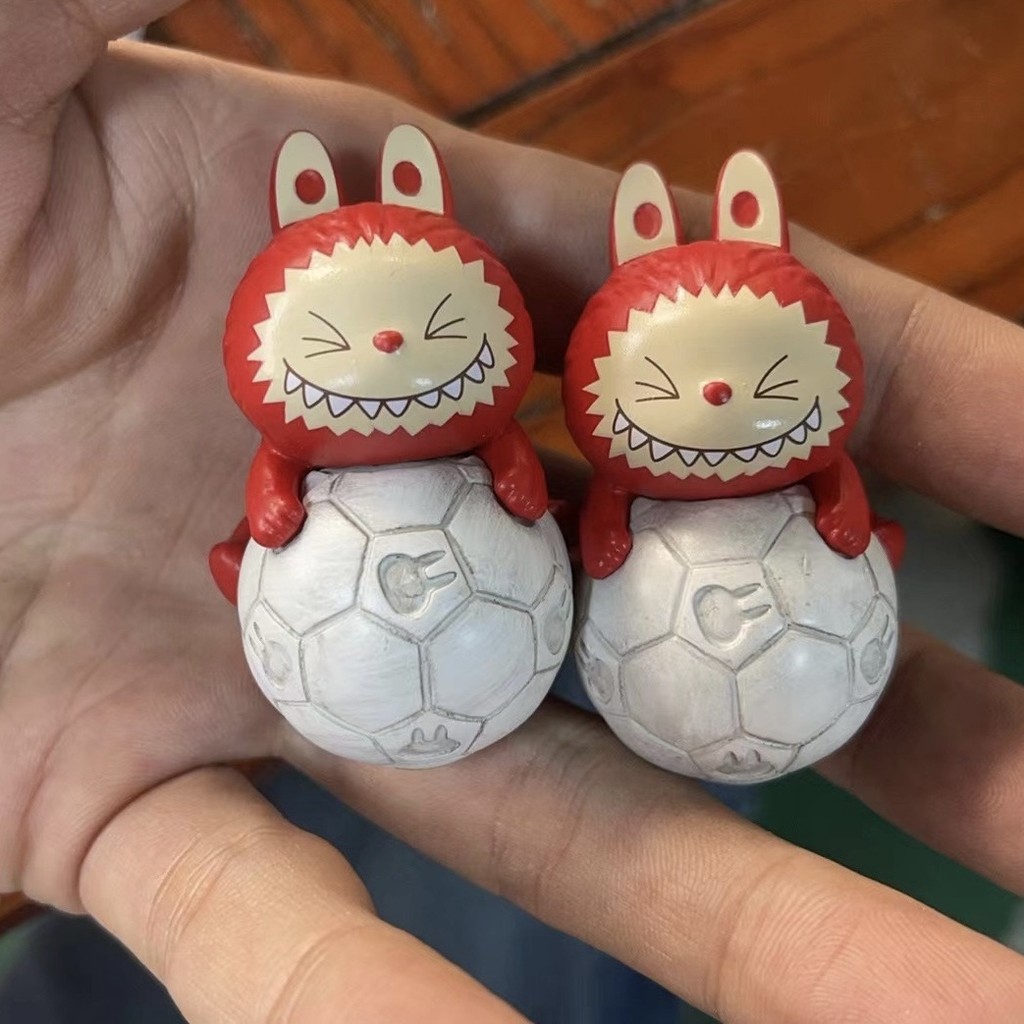 Doll Figurine Garage Kits Labubu Football Collectibles without ...