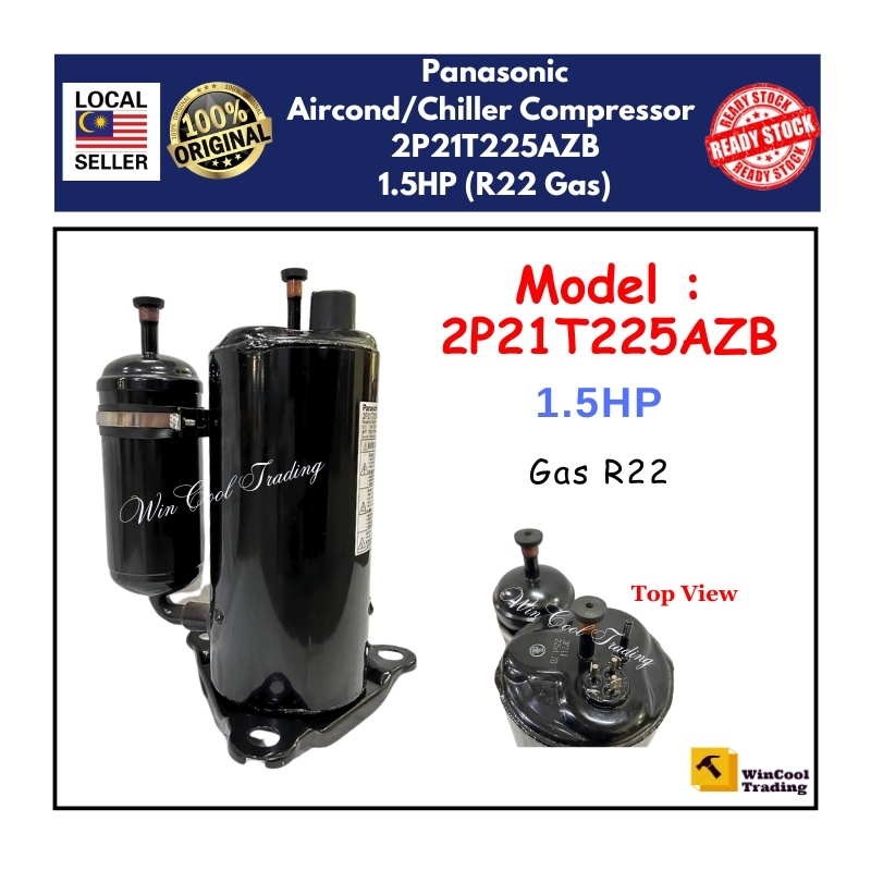Panasonic AirCond/Chiller Compressor 1.5HP (R22 Gas) Model ...