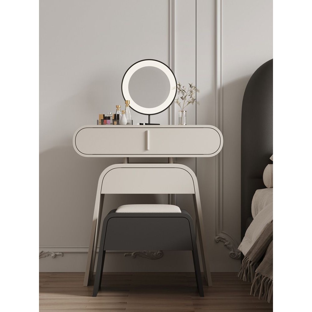 Bedroom Dressing Table Cream Style Premium Paint Dressing Table Small ...