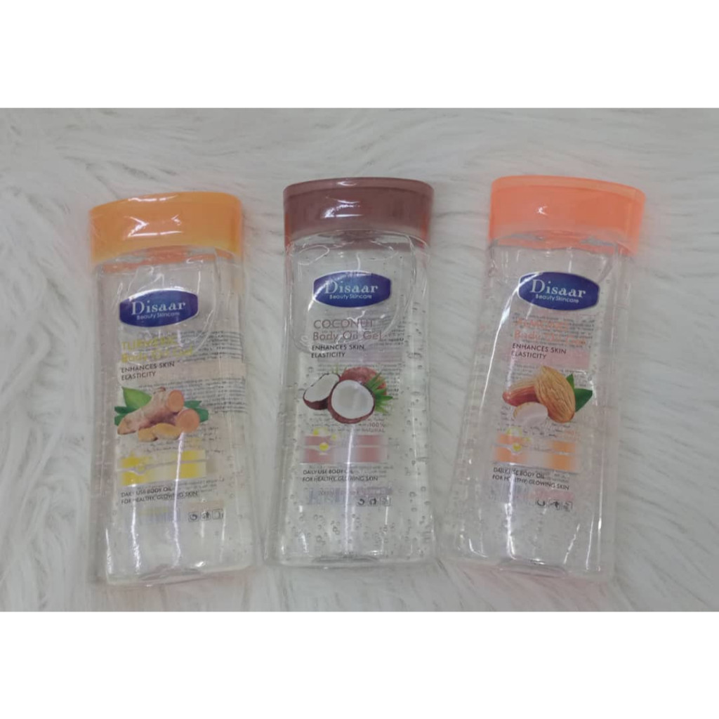 Disaar 200ml Moisturizing Body Oil Gel Smooth Skin Almond, Coconut ...