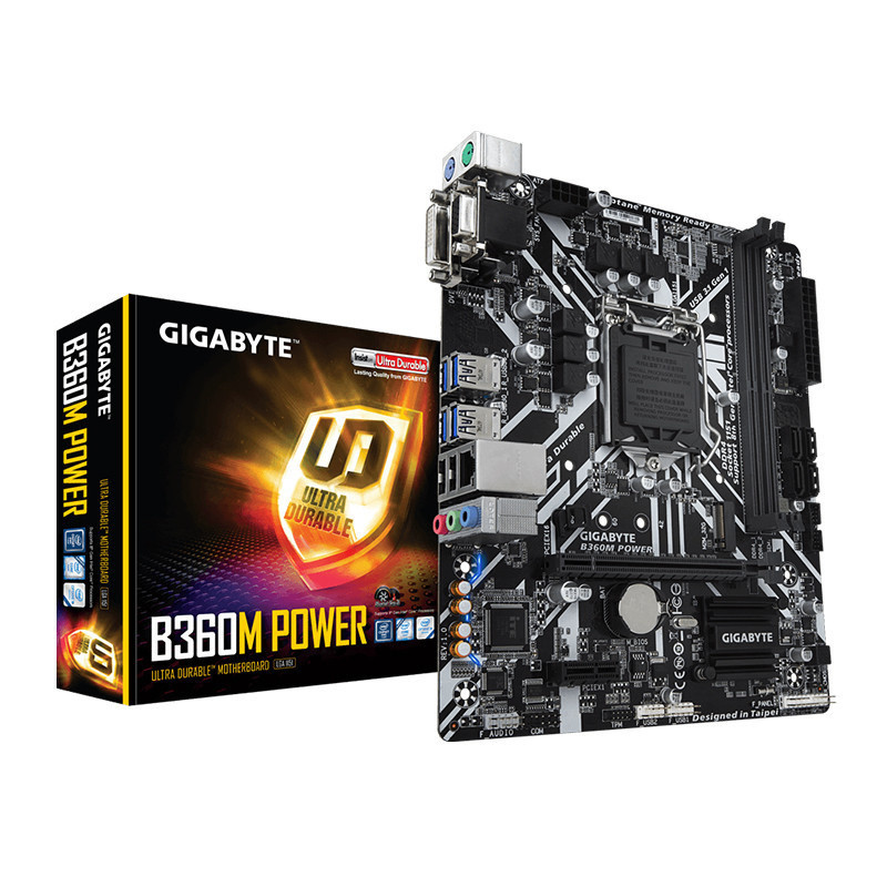 Gigabyte B360M POWER LGA 1151 DDR4 DIMM Motherboard Using Intel B360 ...