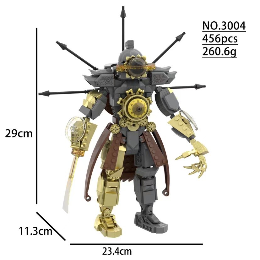 skibidi toilet Ancient Golden Clock Evil God Compatible Lego Children's ...