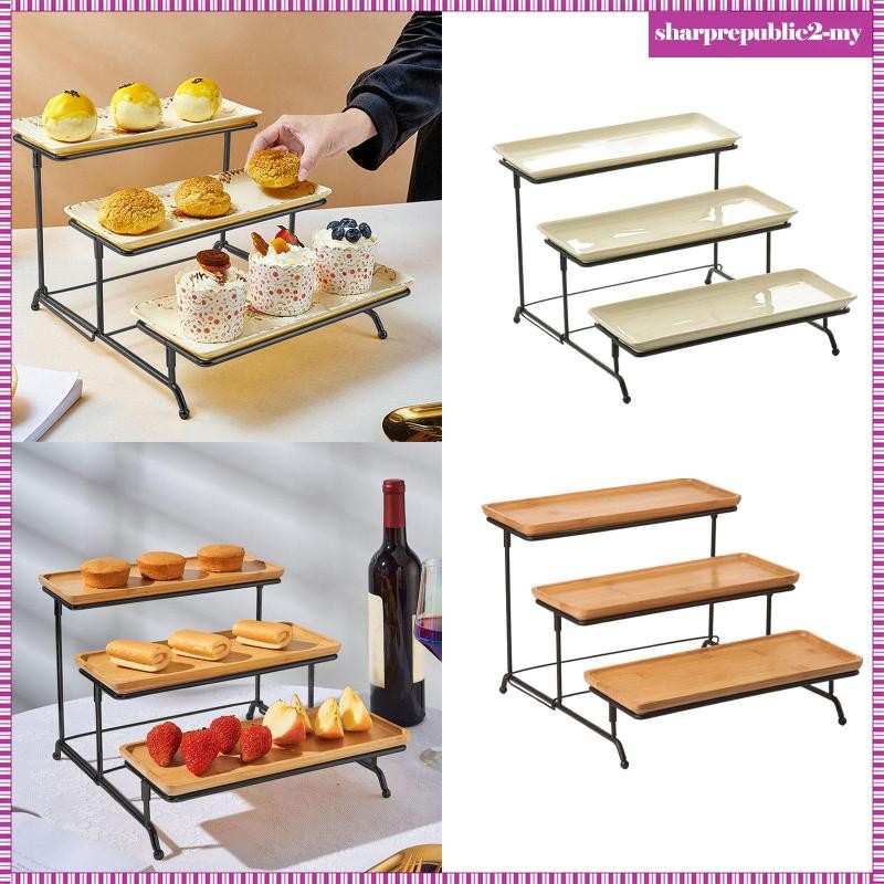 [SharprepublicefMY] 3 Tier Serving Tray Set Serving Tray Tiered Serving ...