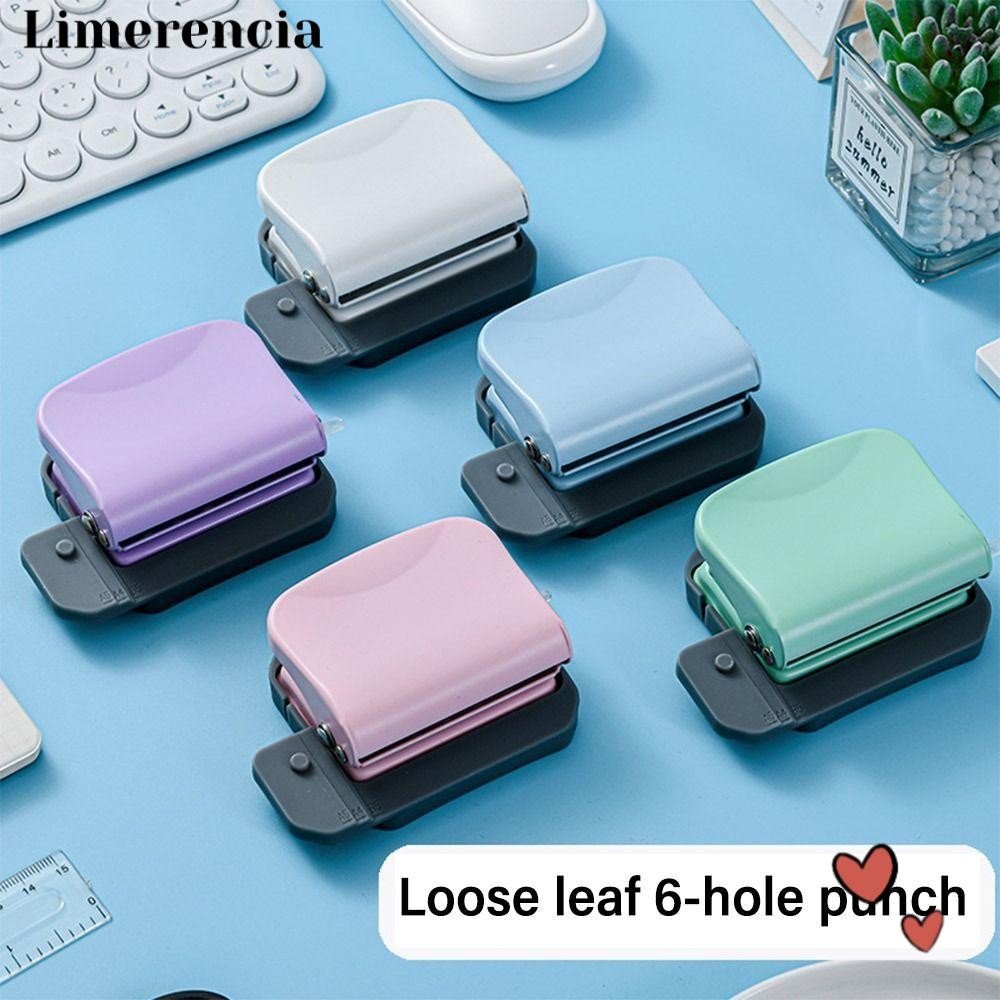 LIMERENCIA 6-Hole Paper Punch, 6-Hole For A4 A5 B5 Paper Round Hole ...