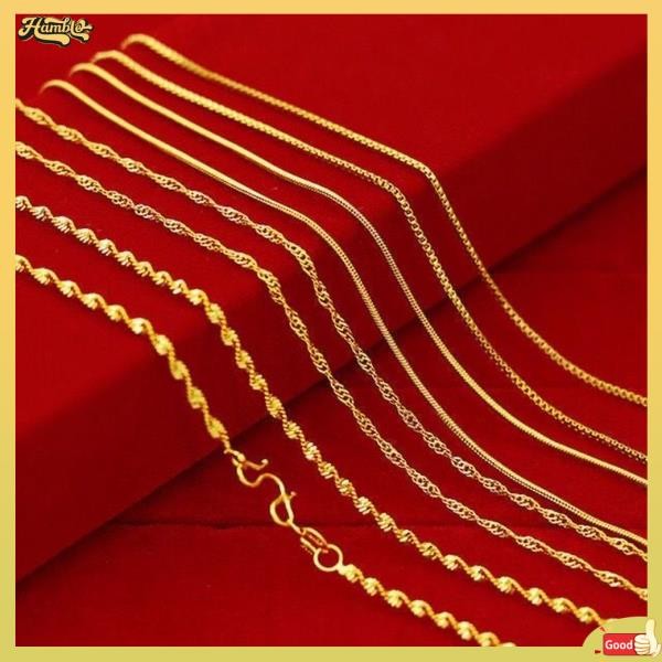 rantai leher perempuan rantai leher emas 916 rantai emas 916 Kalung ...