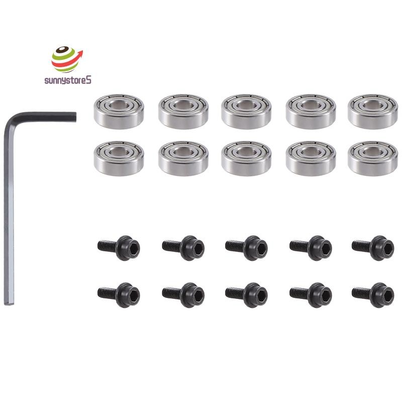 10Pcs Router Bits Top Mounted Guide for Router Bit Bearing Repairing ...
