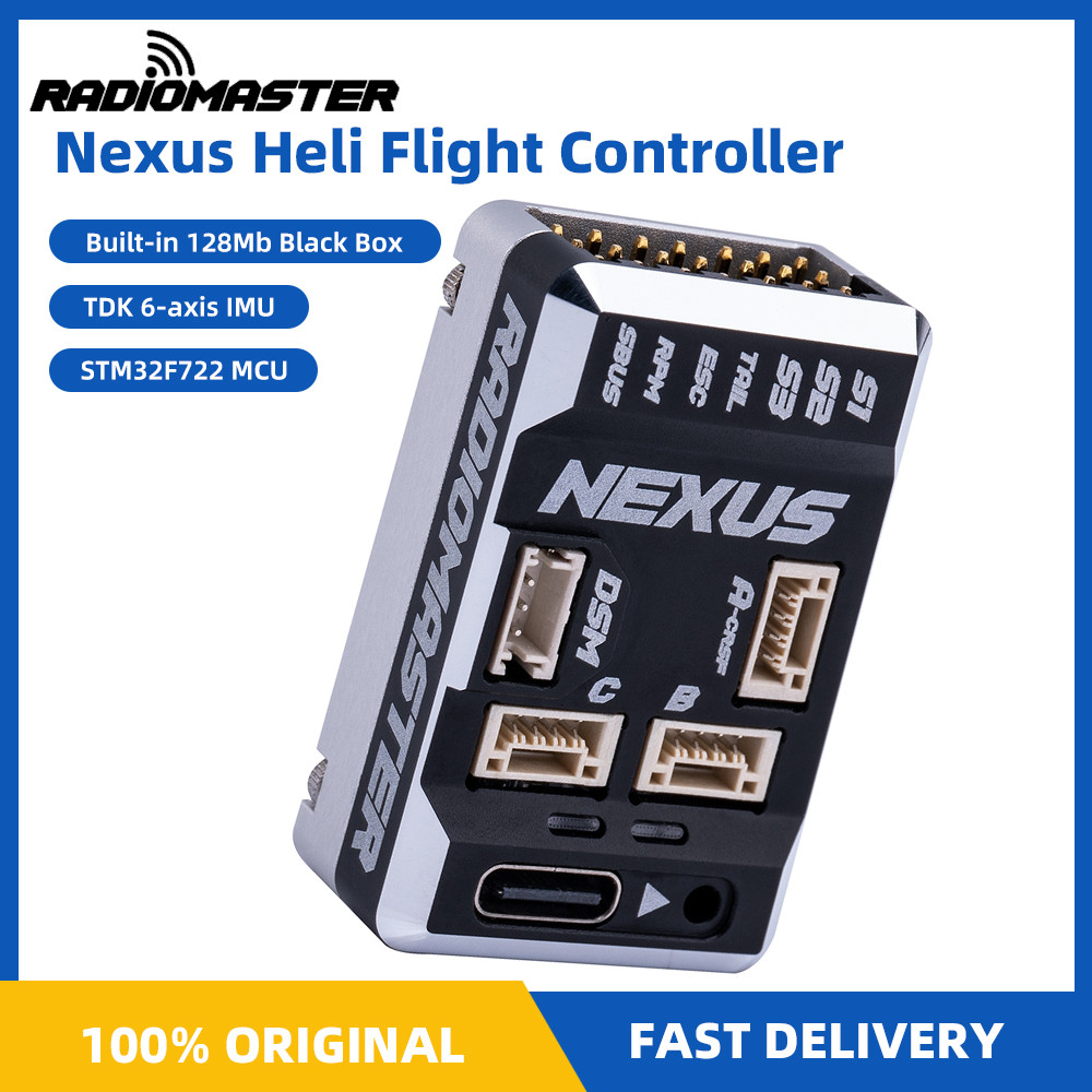 Radiomaster NEXUS Helicopter Flight Controller Built-in 128Mb Black Box ...