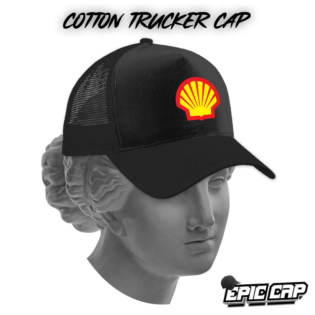fashion Seashell 2024 Motorsports Graphic Design Print Cotton Trucker ...
