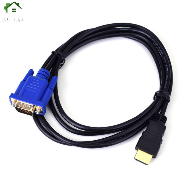 1 Day Ship！ 1.8M to VGA Cable HD 1080P Male to VGA Male Video Converter ...