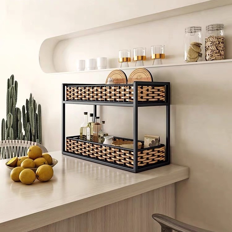 Back Wall Dining Table Storage Desktop Rack Household Organizer Rack ...