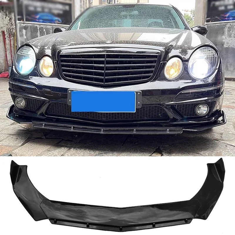 Front Bumper Splitter For Benz E W211 Spoiler Carbon Painting Diffuser ...