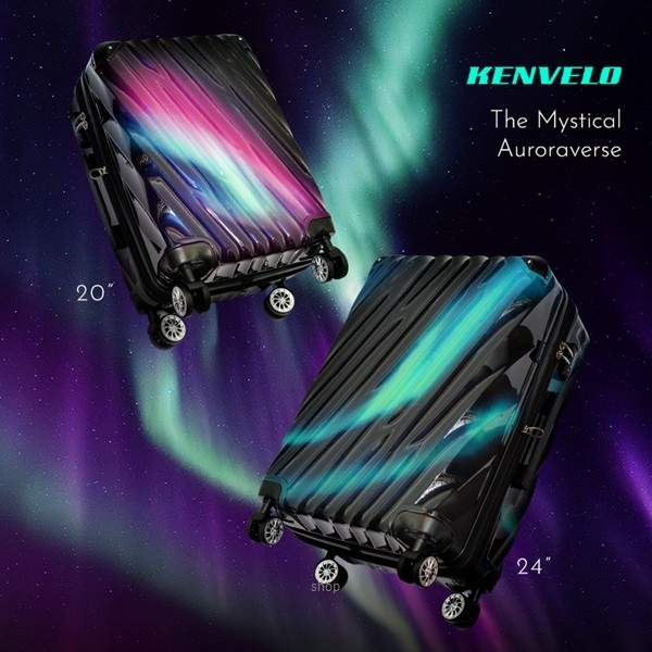[Complimentary] Kenvelo Auroraverse 20"+24" Expandable Luggage Set ...