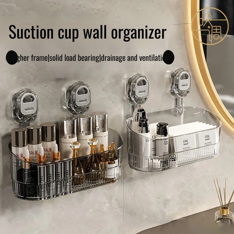 East Install/Suction Cups Bathroom Drainage Wall Mounted Shelf Drainage ...