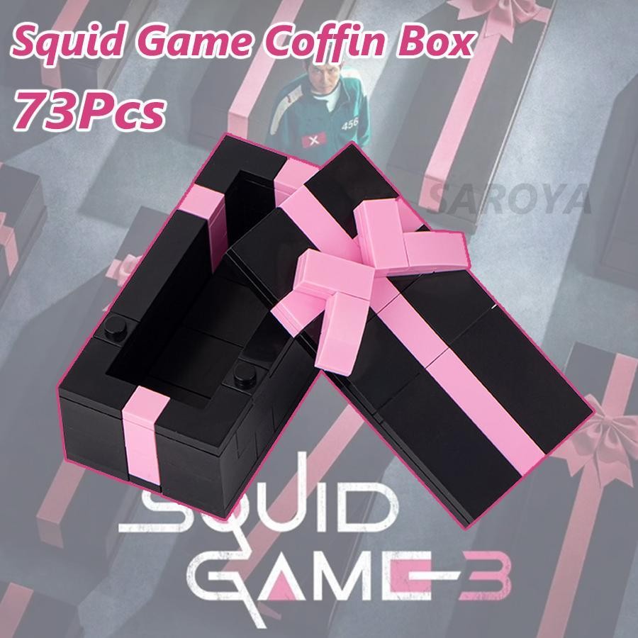 Squid Game Coffin Box 73Pcs Building Blocks Sets Korean Squid Game ...