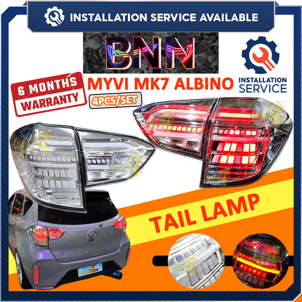 [Installation Provided] PERODUA MYVI GEN3 FACELIFT 2018-2025 MK7 ALBINO ...