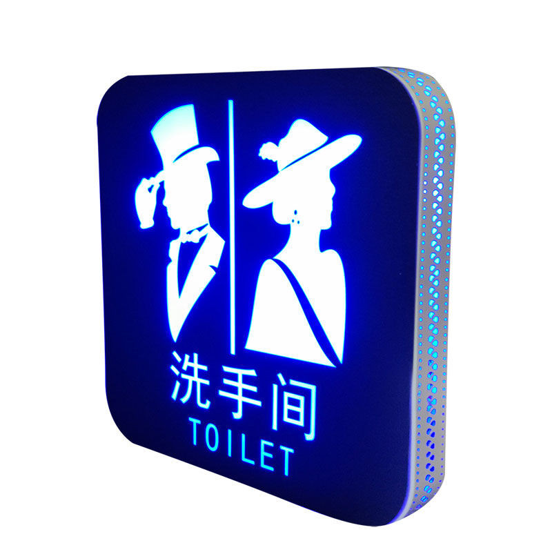 Creative Men Women Luminous Toilet Signs WC Toilet Signs Guide Signs ...