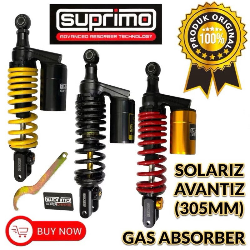 SUPRIMO AVANTIZ SOLARIZ ABSORBER TANK GAS MONOSHOCK ADJUSTABLE 305MM ...