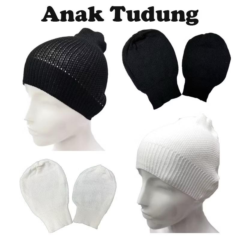 Anak Tudung Dewasa dan Budak Sekolah Hitam Putih Scarf Sekolah Inner ...