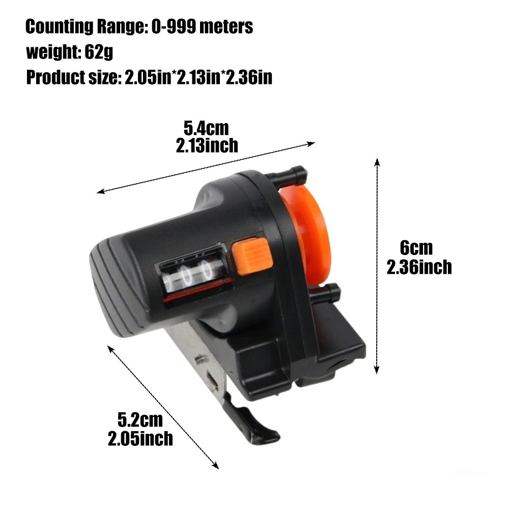 Fishing Line Counter 0-999M with Length Display Tackle Length ...