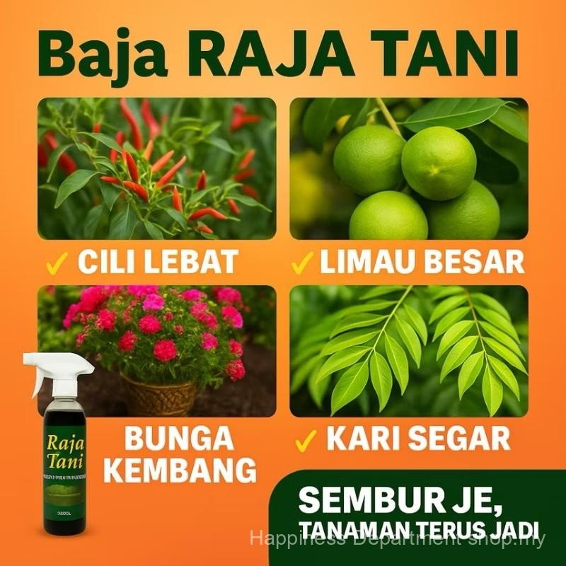 Raja Tani- Baja Subur Tanaman Gemuk Berbunga Berbuah Lebat. Baja Spray ...