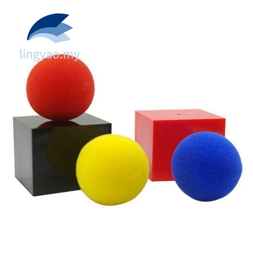 Magic Box In and Out Box with 3 Sponge Balls Magic Trick Performance ...