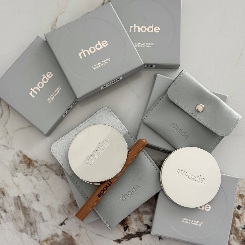 Rhode Compact Mirror By Hailey Bieber Small-Sized Fold EasyTo Carry ...