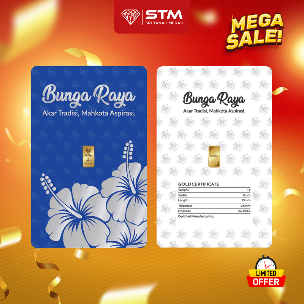 BUNGA RAYA Edition: Gold Bar Card 1g | Shopee Malaysia