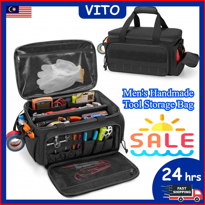 14" Heavy Duty Tactical Tool Box Set Non-Slip Base Work Organizer for ...