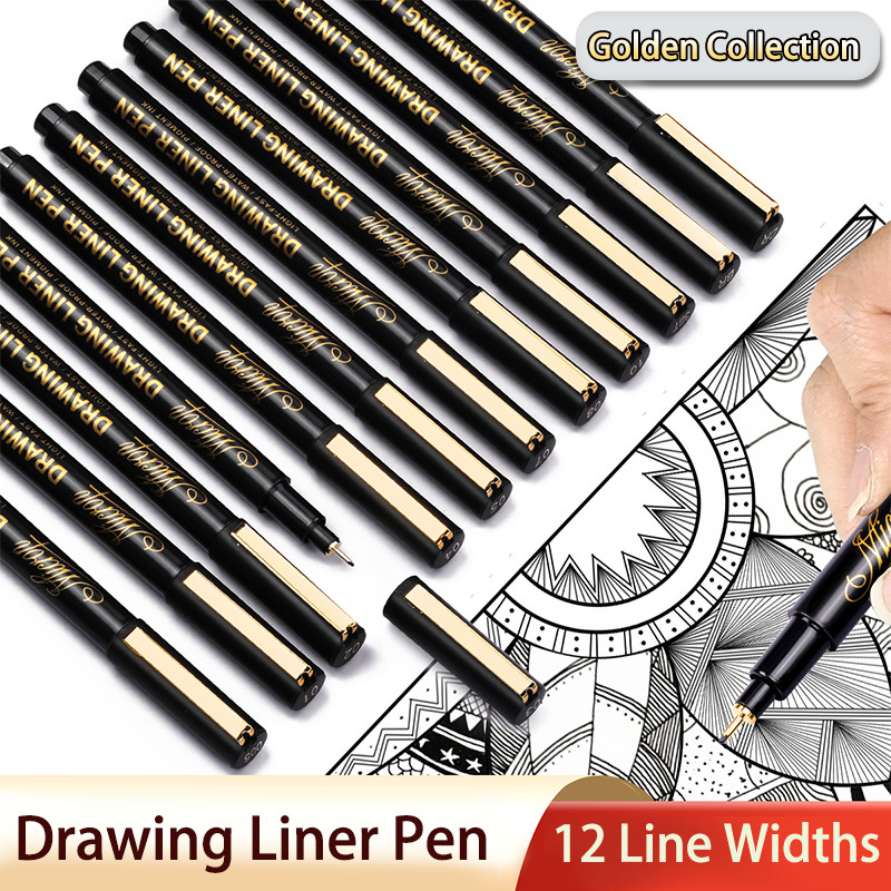 Guangna Technical Pen Soft Waterproof Fine Art Line Work Comic ...