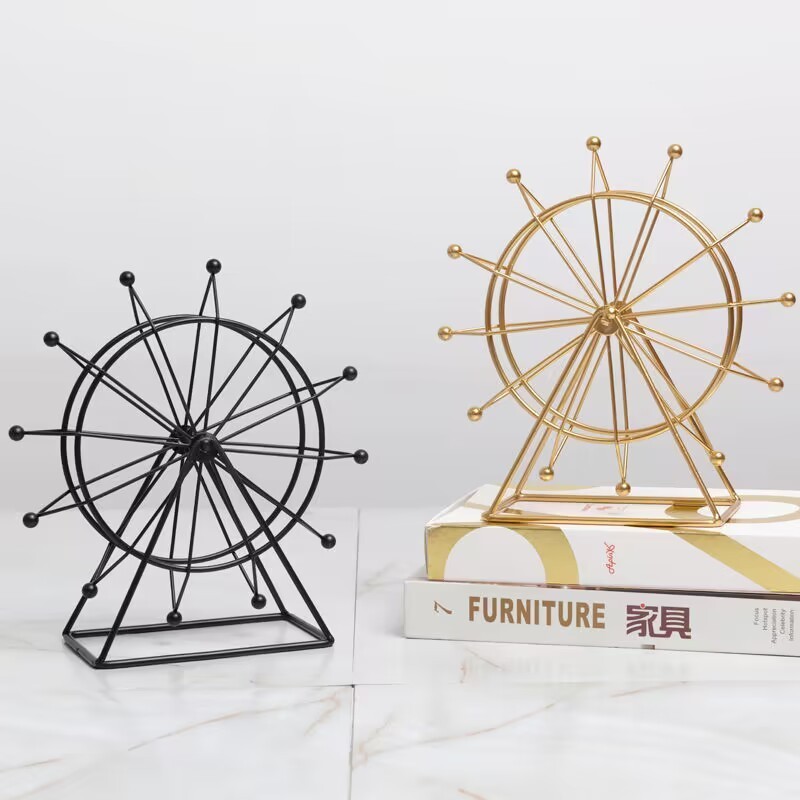 Rotating Ferris wheel tabletop decoration side cabinet Handmade living ...
