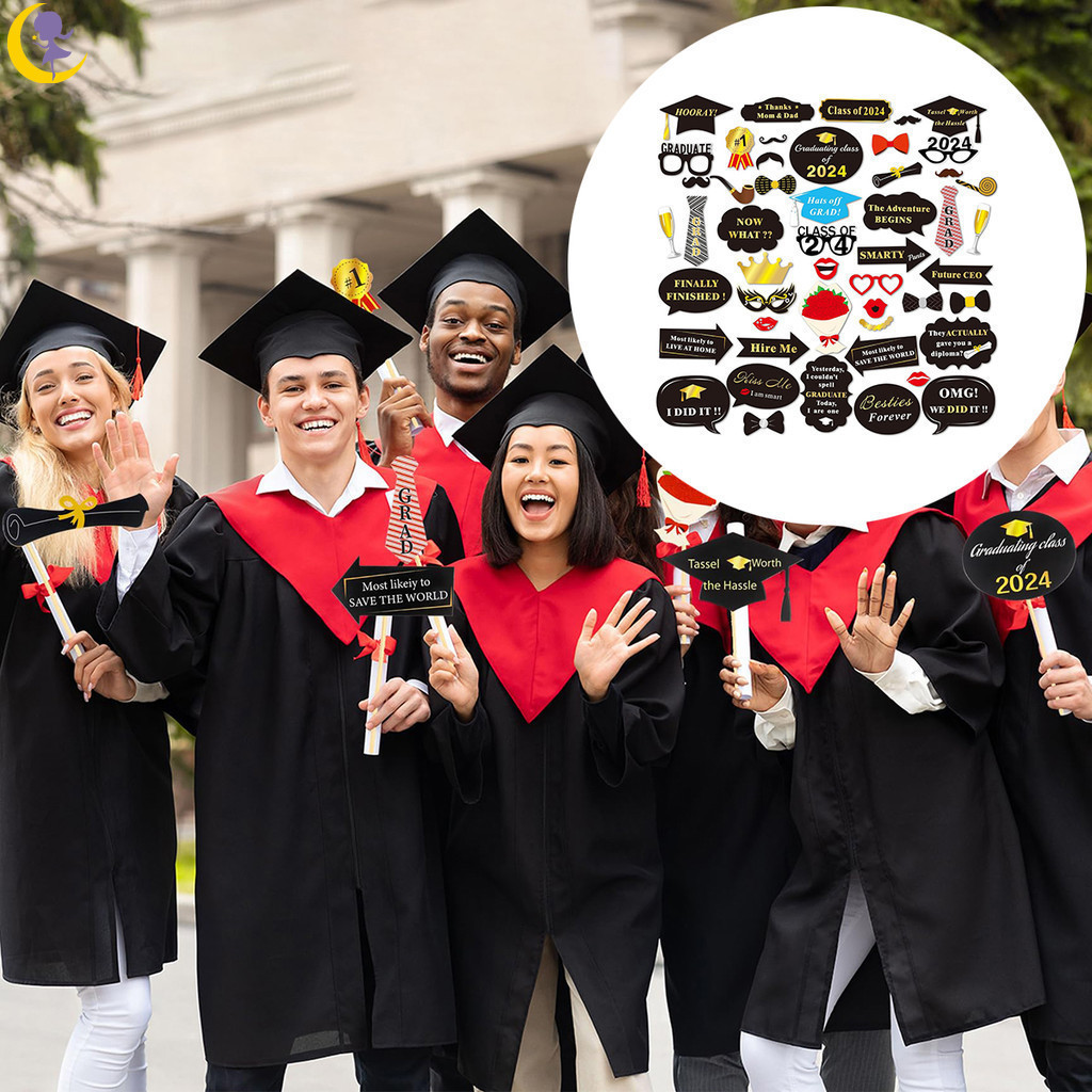 Pack of 50 Graduation Party Photo Booth Props Graduation Photo Props ...