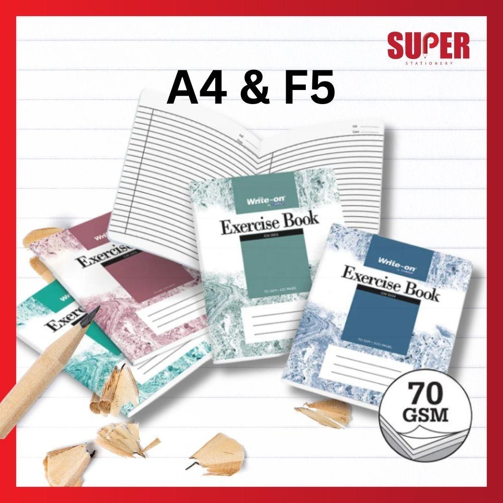 [super stationery] BULK ORDER Campap A4 F5 Exercise Book 80/100/120/160 ...