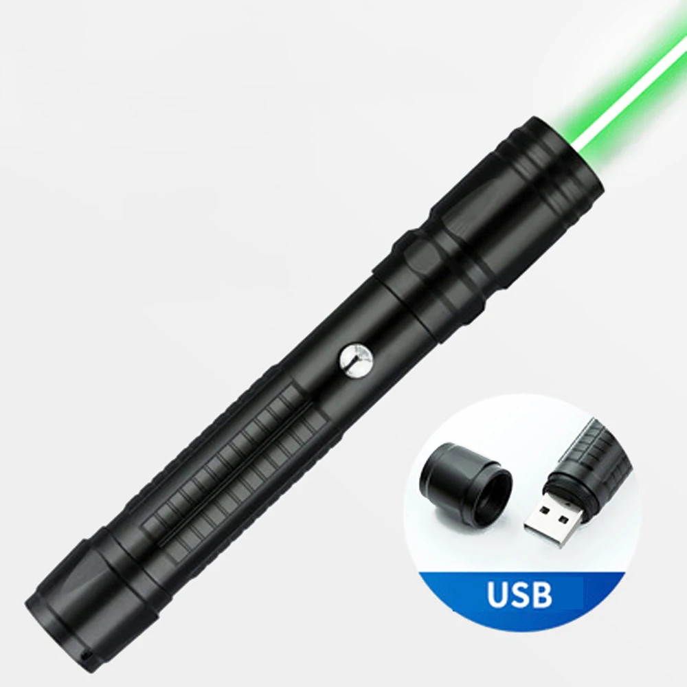 Green Laser Light Pointer High Power Powerful Laserpointer Red Adjustable Focus Lazer with ...