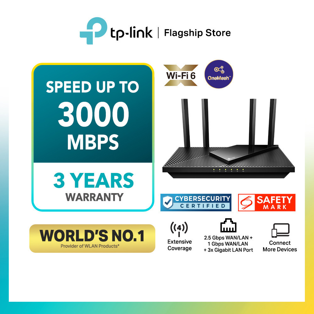 TP-Link Multi-Gigabit High-Performance Wi-Fi 6 Archer AX55 Pro V1 ...