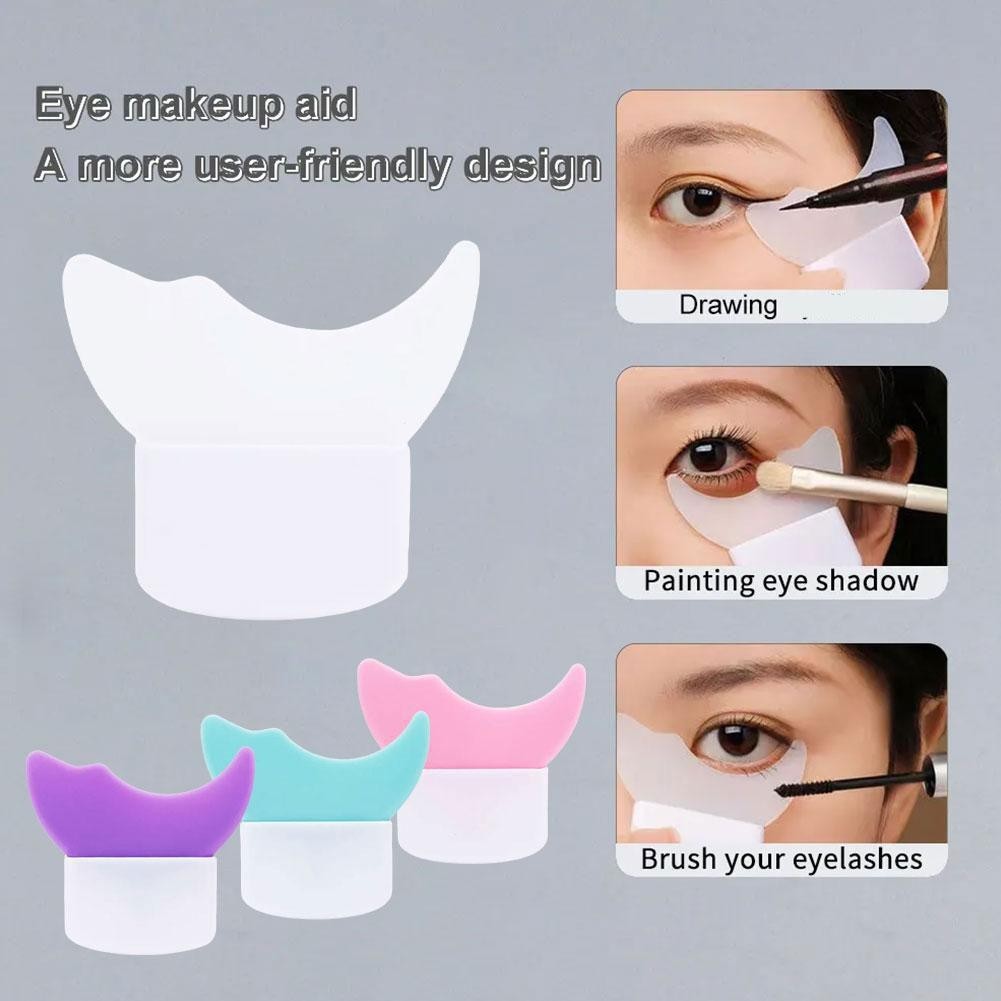 Draw Eyeliner Auxiliary Brush Lower Eyelashes Baffle Multifunction ...