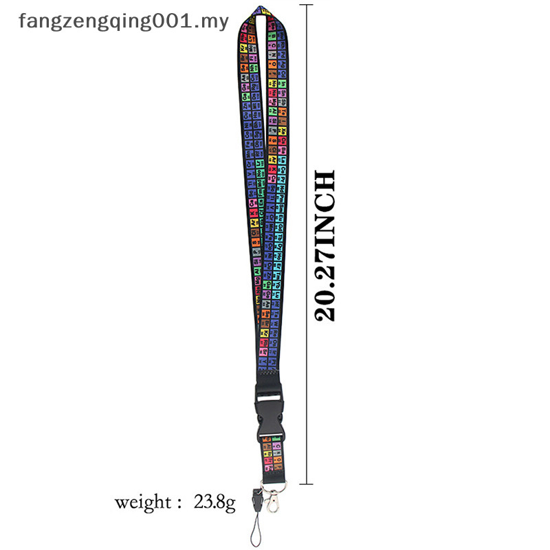 F1MY Chemistry Periodic Table of Elements Lanyards Key Chain Neck ...