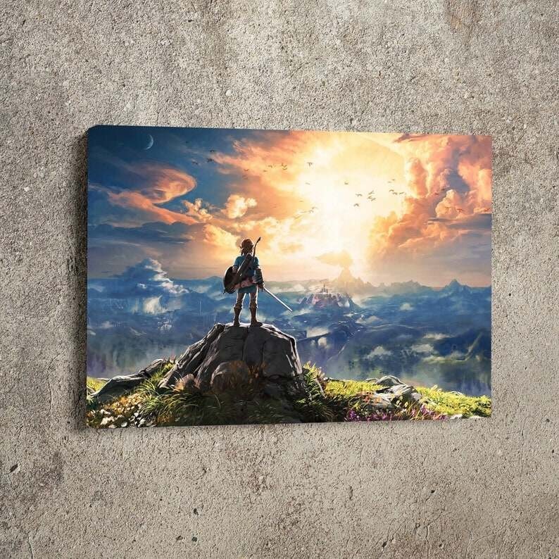 The Legend of Zelda Poster Zelda Breath of the Wild Poster Zelda Decor ...