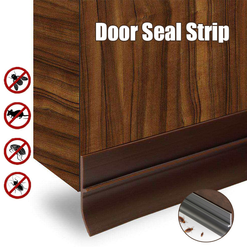 Removable Door Bottom Strip Seal Self Adhesive Doors Gap Draft Stopper ...