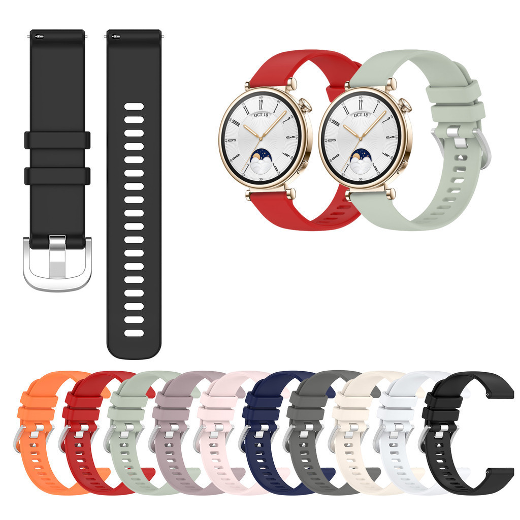 18mm 20mm 22mm Silicone Strap For Huawei Watch GT5 GT3 GT4 SE GT2 GT2e ...