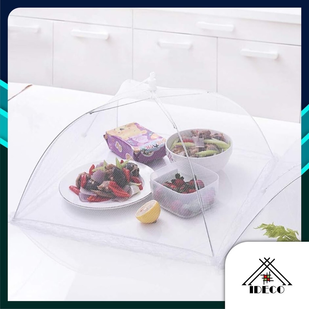 iDECO™ Food Covers Mesh Foldable Kitchen Anti Fly Mosquito Tent Dome Net Umbrella Picnic Protect ...