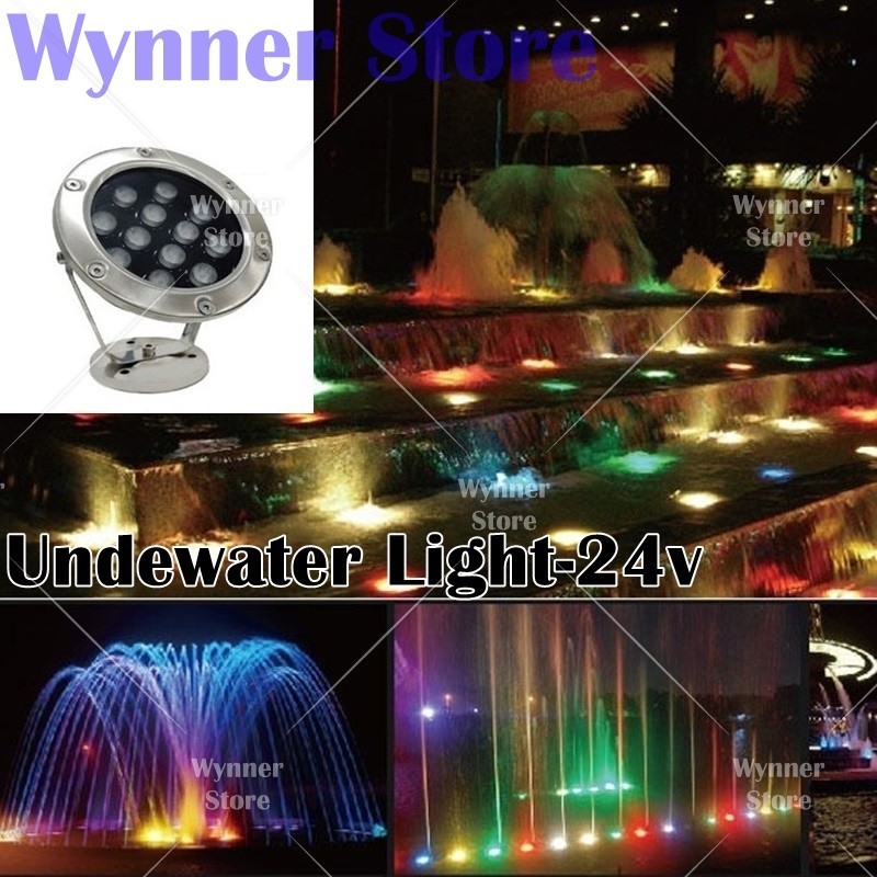 [12w/24w] Underwater Pool Light 24v LED Swimming Pool Light Outdoor ...