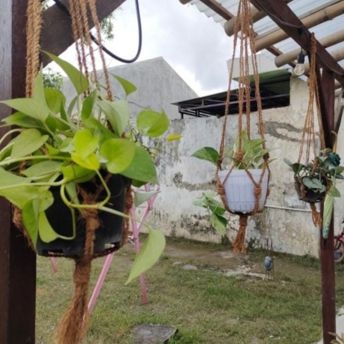 GANTUNGAN Pot Hanging Rope From Coconut Fiber Rope 90cm Long (Griya Pot ...