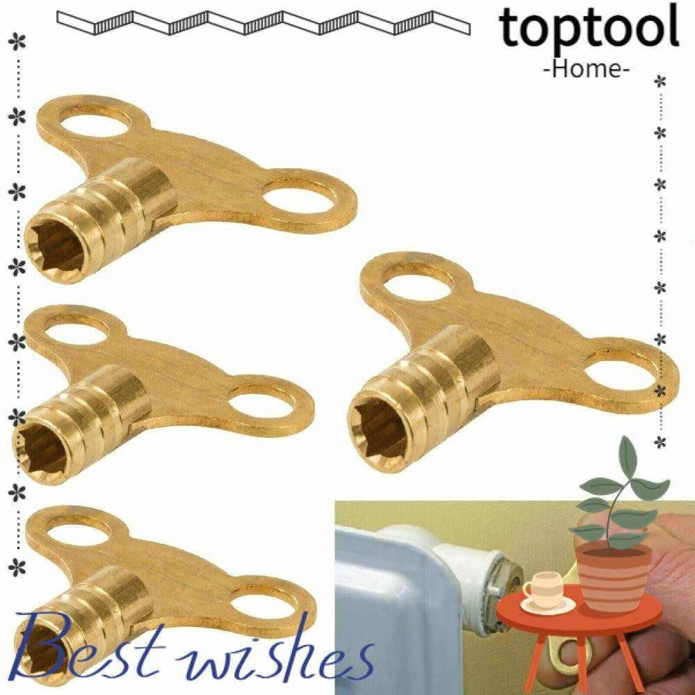 TOPTOOL 1/2pcs Radiator Water Tap Key, Radiator Plumbing Special Lock ...