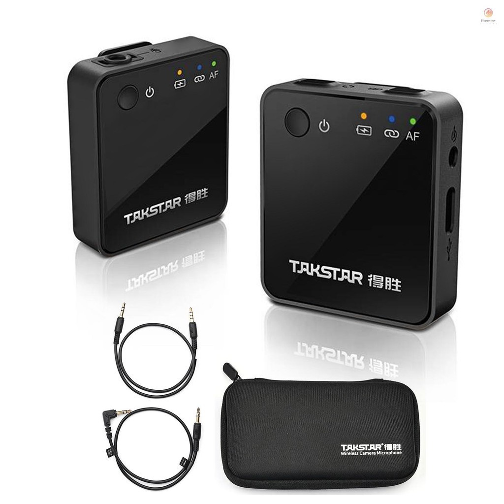 TAKSTAR V1 2.4G Wireless Microphone System Lavalier Video Mic Built-in ...