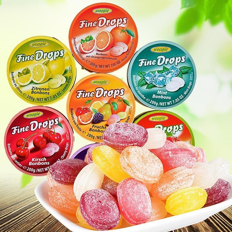 German Imported Woogie Comprehensive Assorted Fruit Mint Hard Candy ...