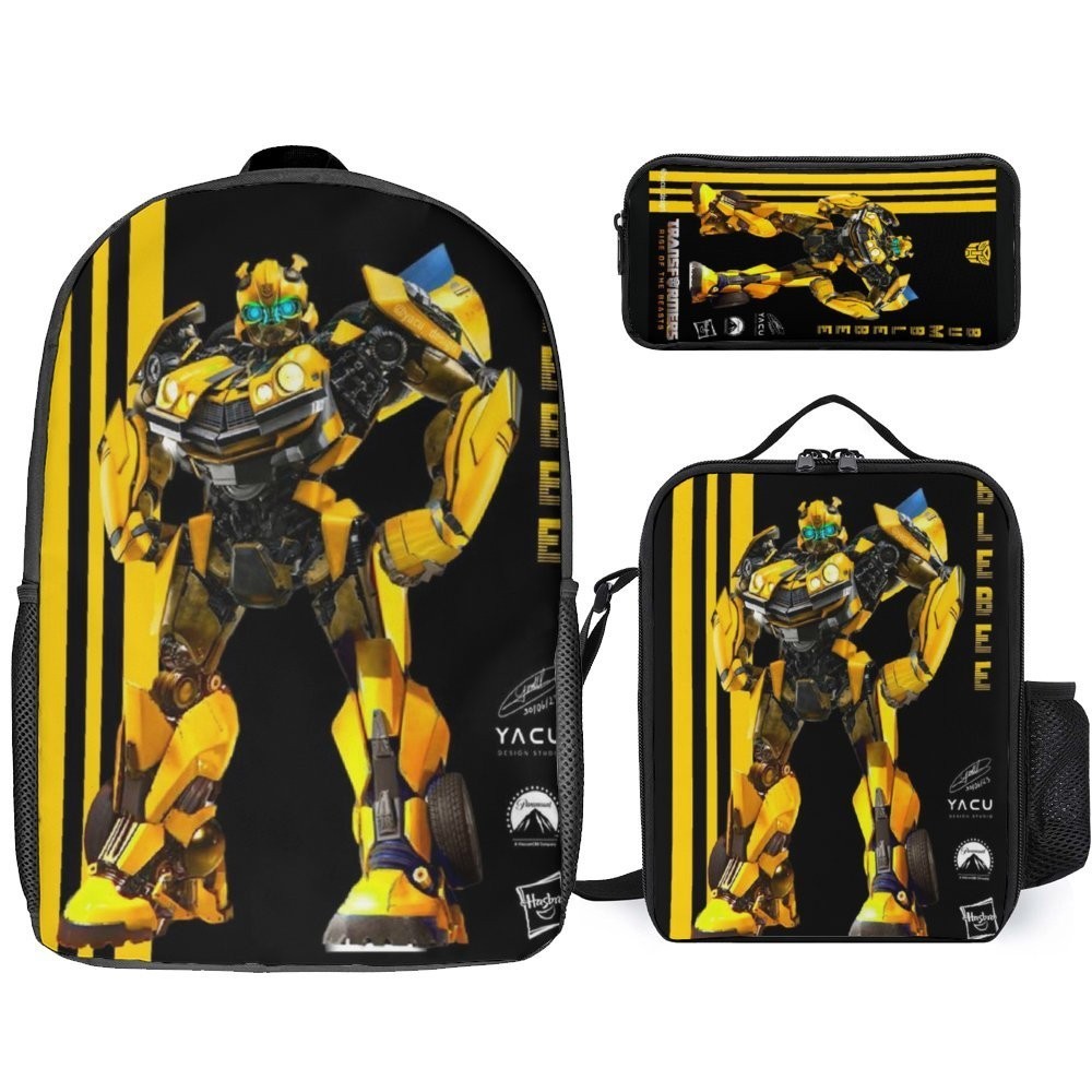 Bumblebee 3 in 1 Backpack Cute Schoolbag Cartoon Back Pack Lightweight ...