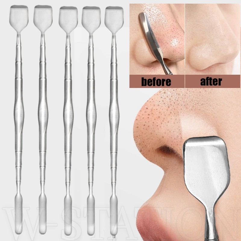 Blackhead Shovel - Long Elbow, Stainless Steel, Double-Headed - Multi ...
