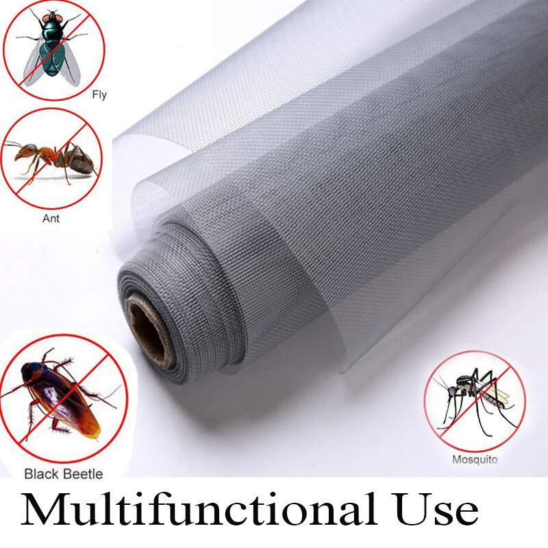 Fiberglass Mosquito Net High Durability Insect Screen for Windows,Gray ...